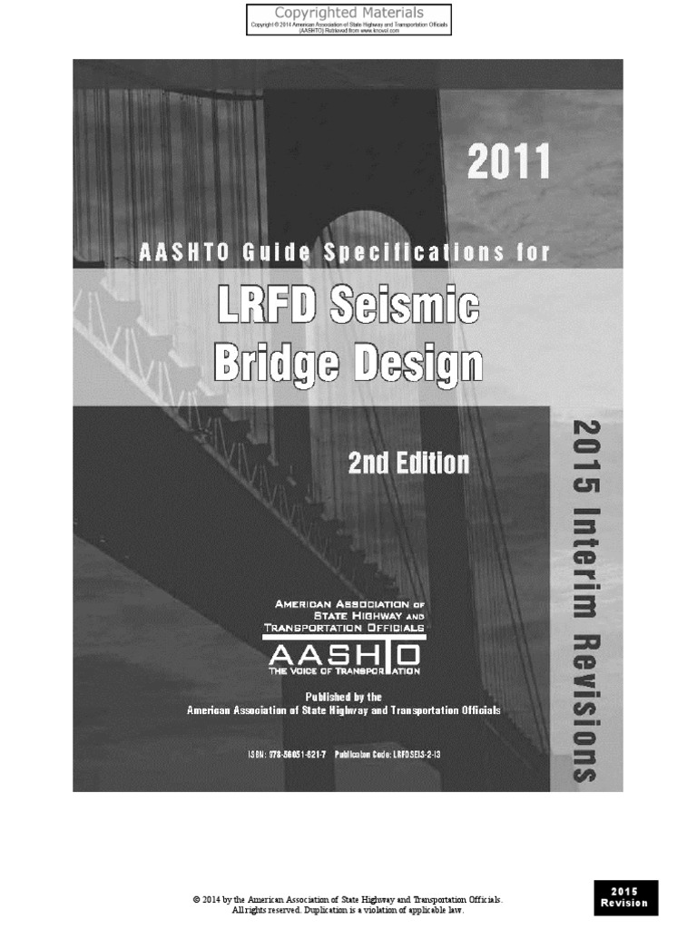 LRFD Seismic Bridge Design 15210 - FM PDF | PDF | Public Services Of ...