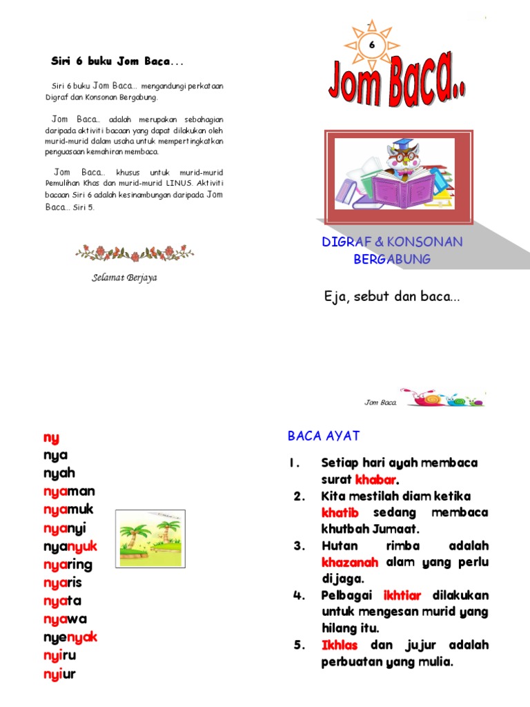 Modul Bacaan Jom Baca Siri 6 | PDF