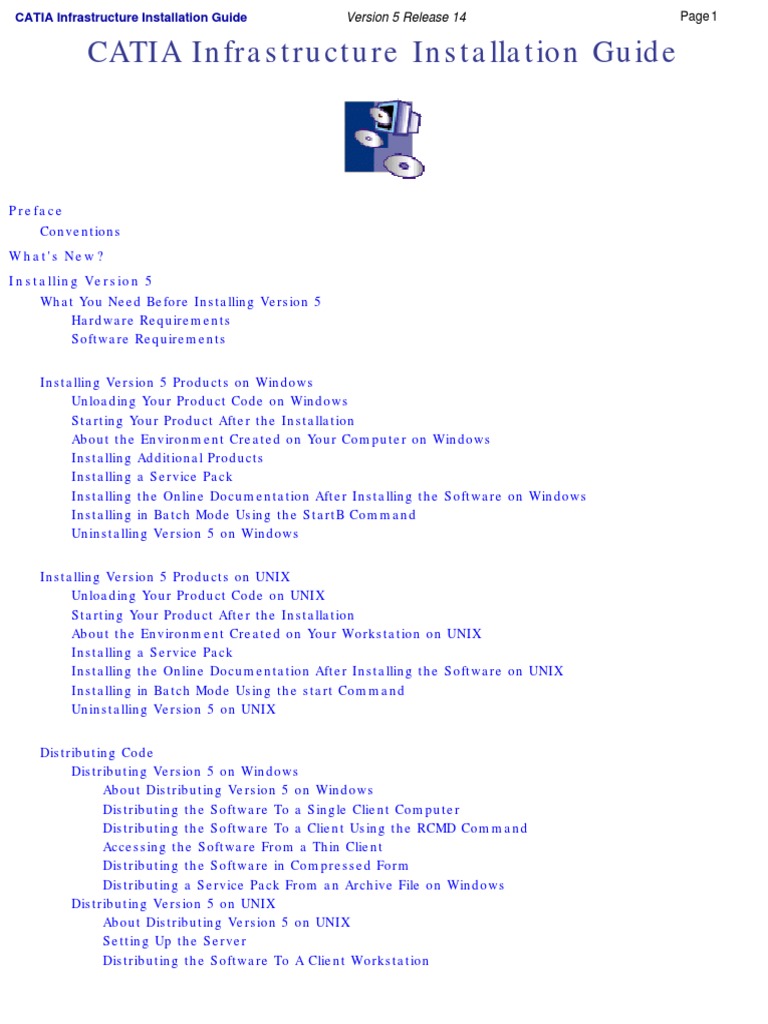 CATIA Install Guide PDF | PDF | Microsoft Windows | Areas Of Computer ...