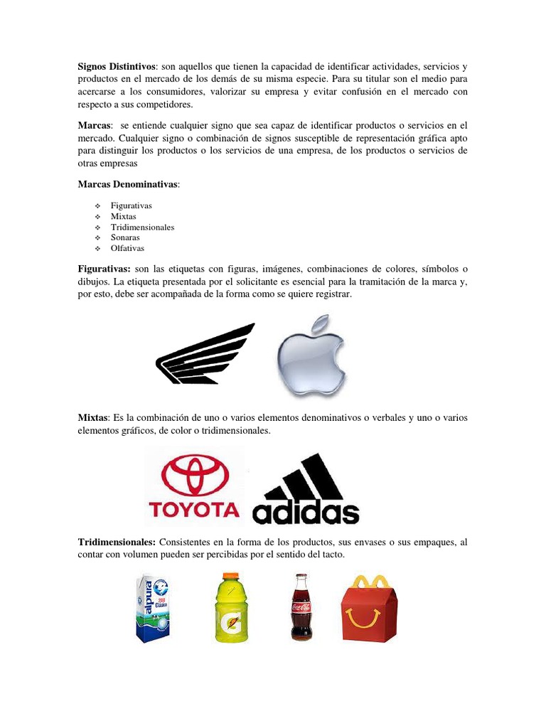 Signos Distintivos y Marcas Empresariales | PDF | Marca | Calidad ...