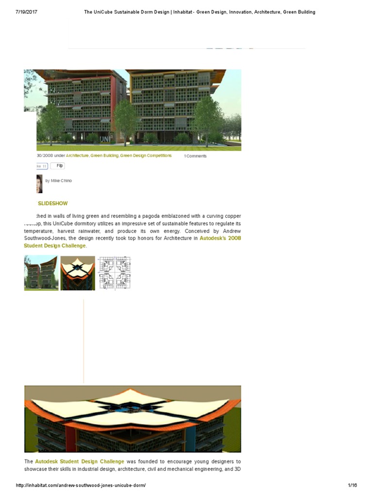 The UniCube Sustainable Dorm Design - Inhabitat - Green Design ...