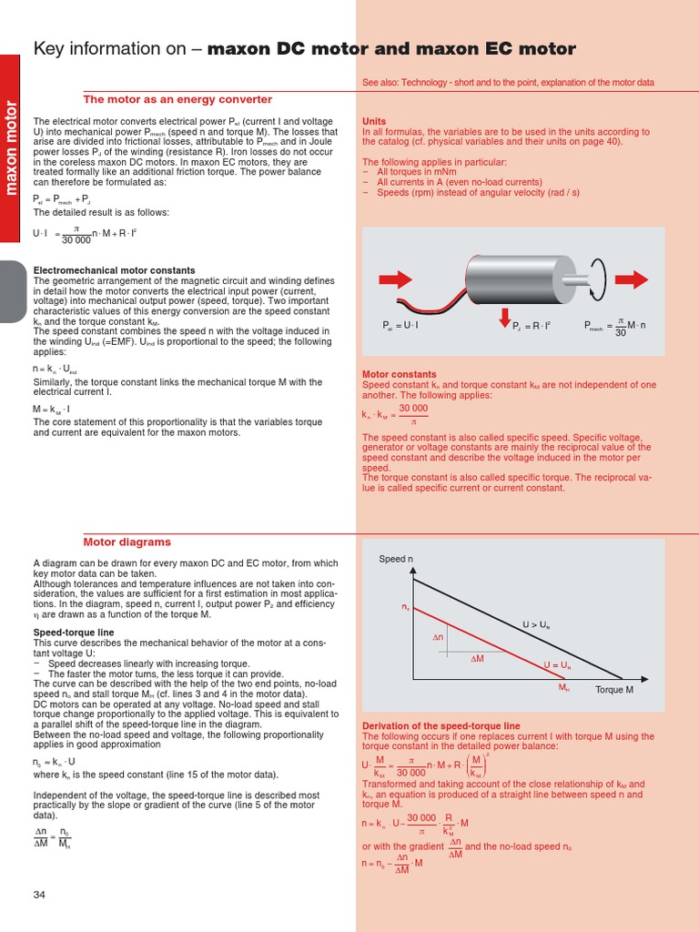 Maxon Motor Guide | Download Free PDF | Power (Physics) | Electric Motor