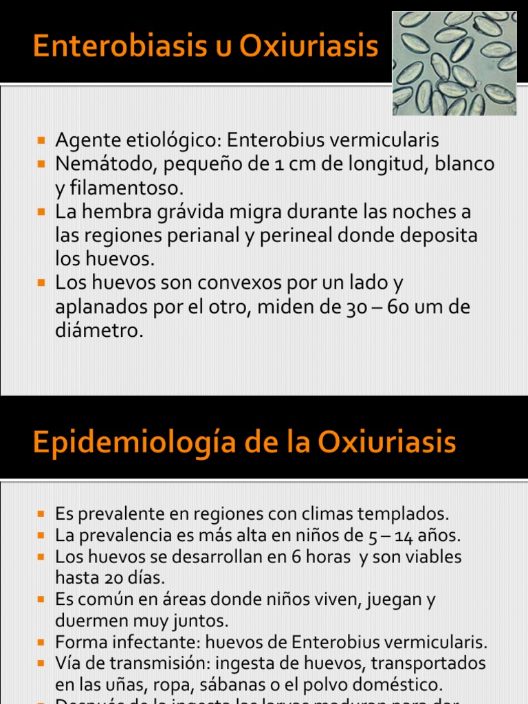 Enterobiasis U Oxiuriasis | PDF | Enfermedades y trastornos ...