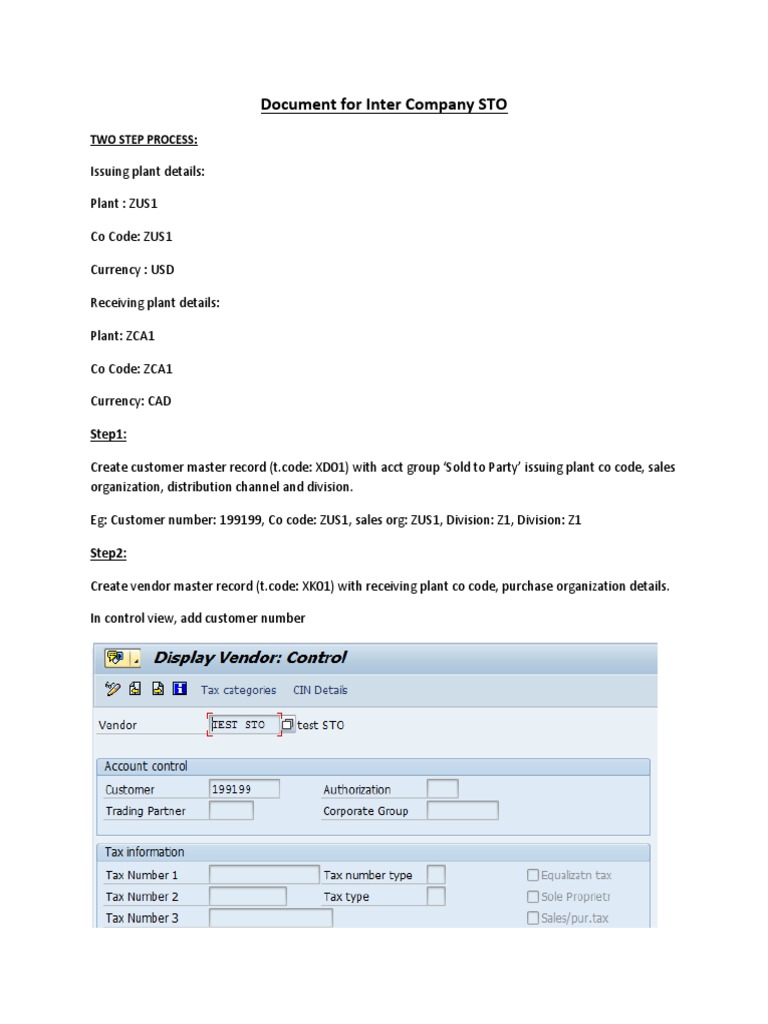 Intercompany STO Process in SAP MM | PDF | Logistics | Business Economics