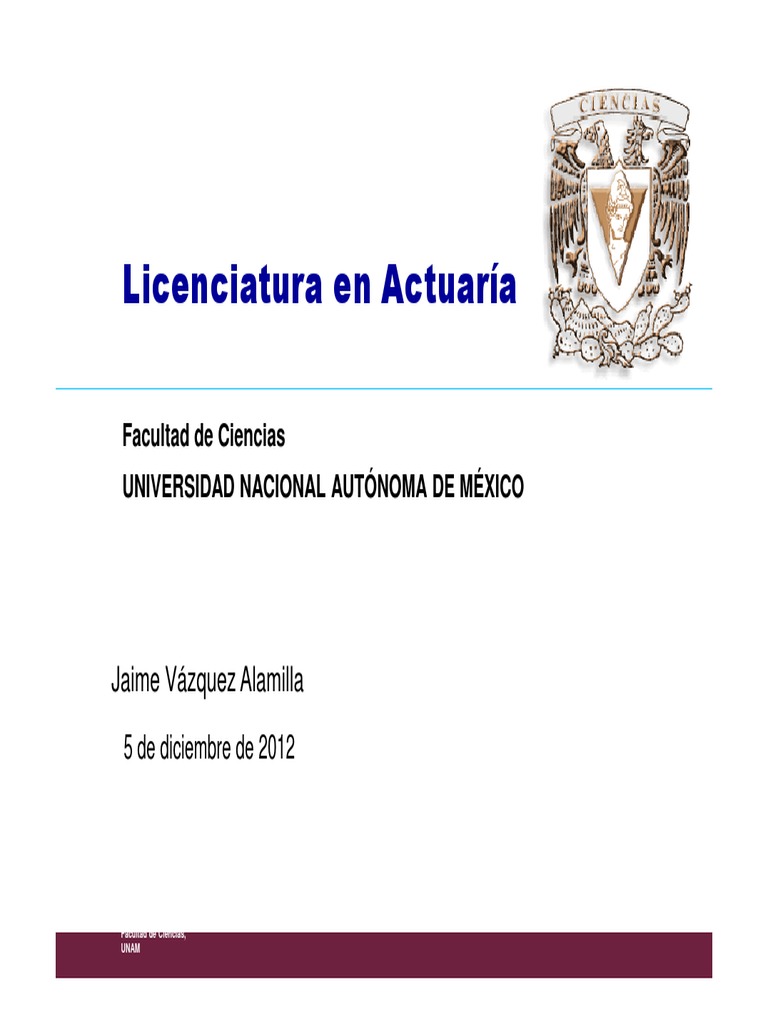 Actuaria | PDF | Actuario | Ciencia y Tecnología