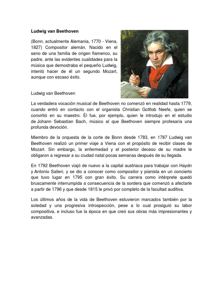 Biografías de Autores de Opera | PDF | Música vocal | Composiciones ...