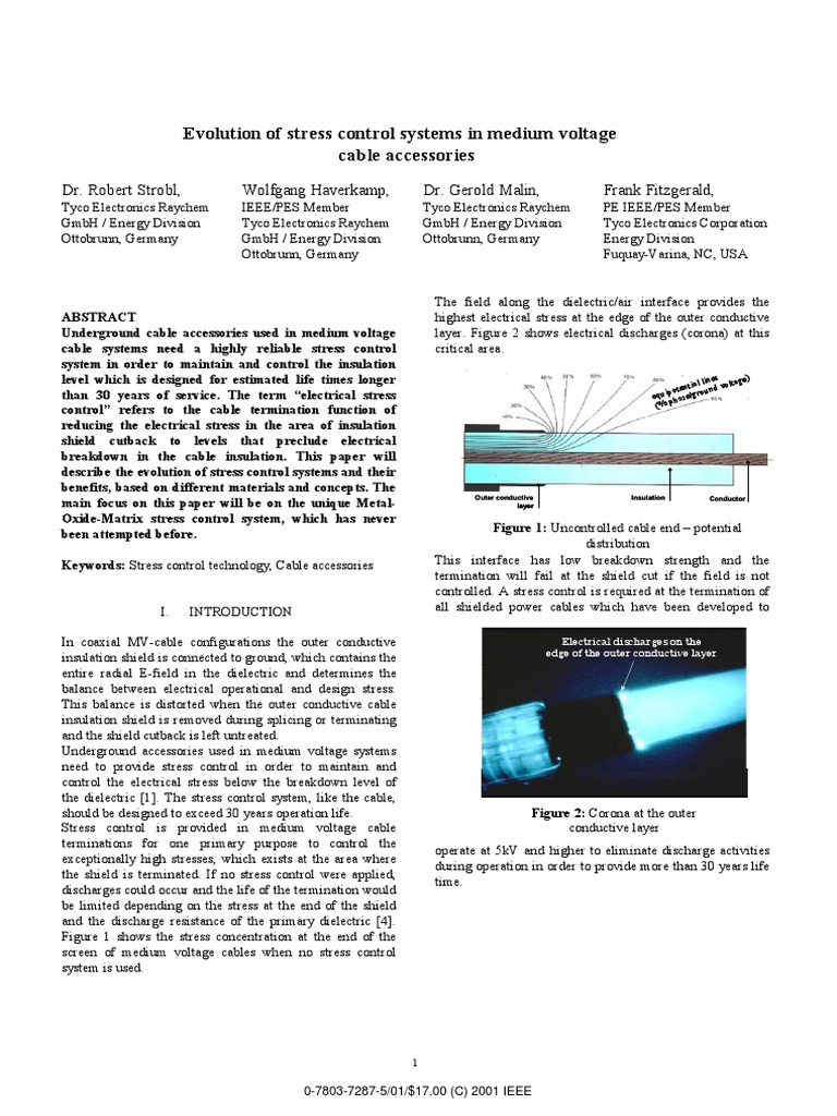 Evolution of Stress Control Systems in Medium Voltage | Download Free ...