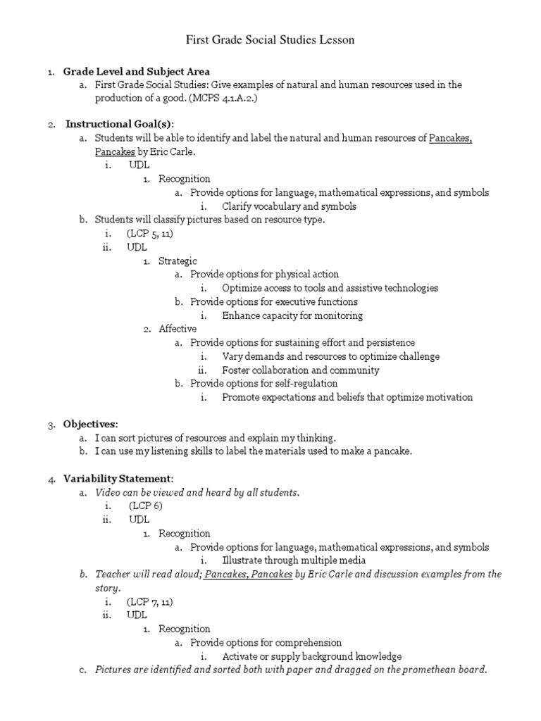 ED 602 Final Lesson Plan | PDF | Reading Comprehension | Lesson Plan