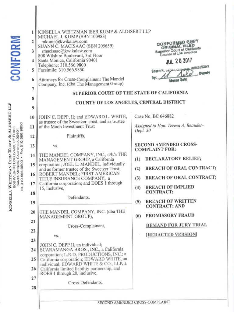 TMG Second Amended Cross-complaint | Foreclosure | Overdraft