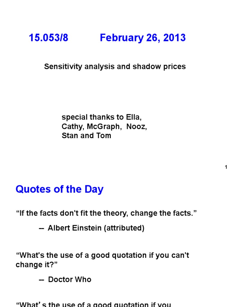 MIT15 053S13 Lec6 PDF | PDF | Mathematical Optimization | Linear ...