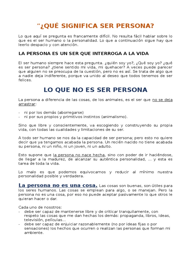 4 Ser Persona | PDF | Homo Sapiens | Temperamento