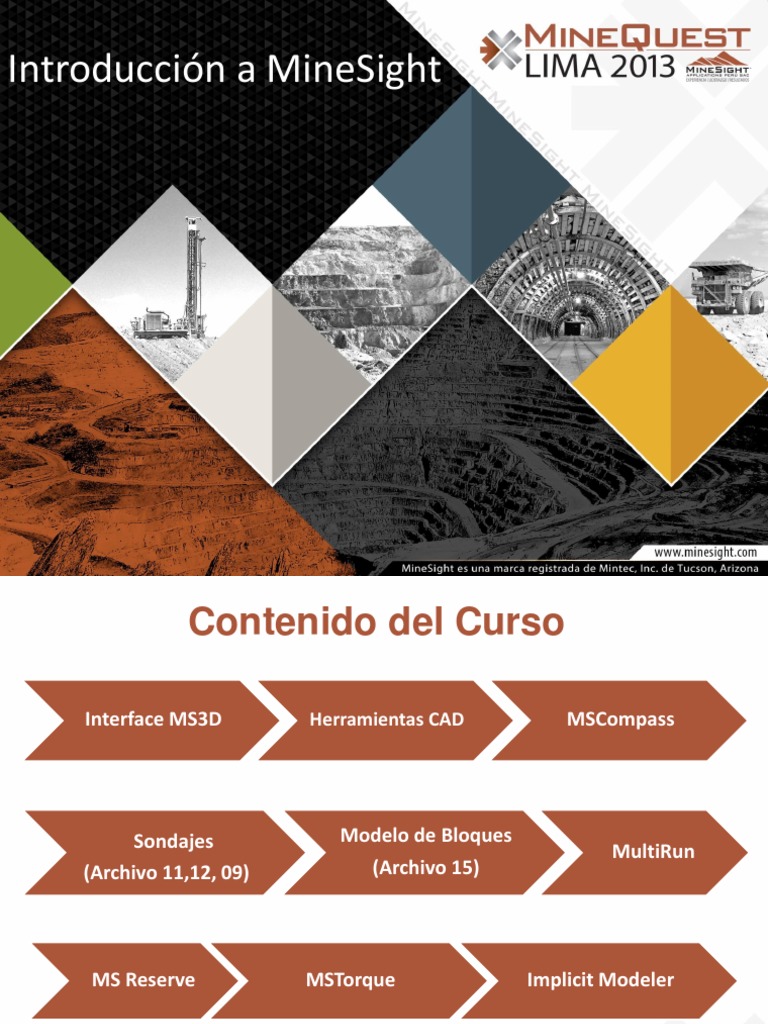 Intro MineSight Geo | PDF | Sistema coordinado | Archivo de computadora