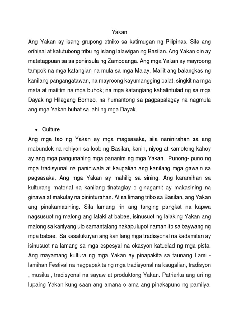 Yakan | PDF