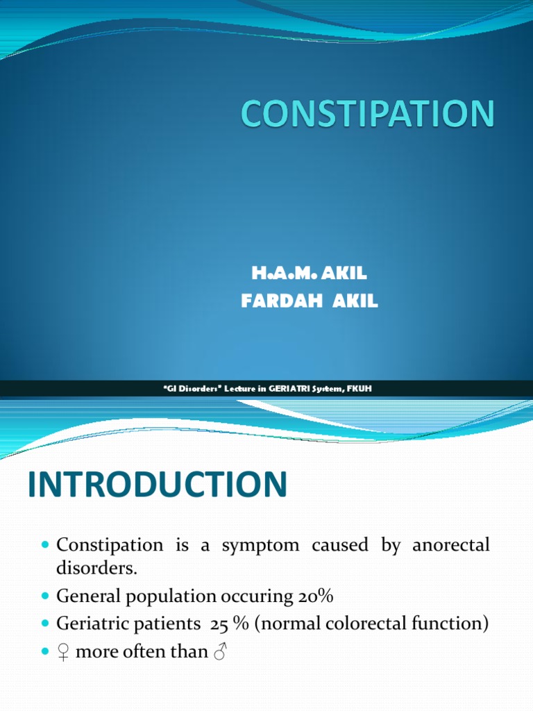02 Constipation | PDF | Constipation | Irritable Bowel Syndrome