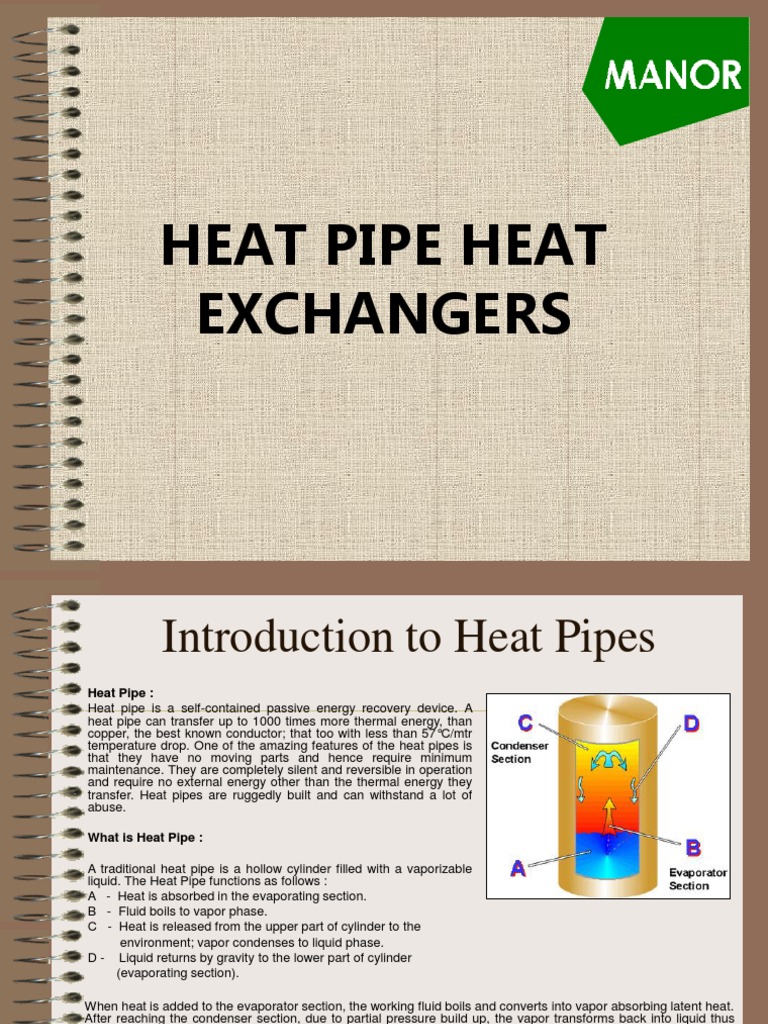 Heat Pipe | PDF | Heat Exchanger | Heat