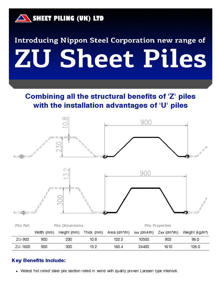 Combining All The Structural Benefits of 'Z' Piles With The ...