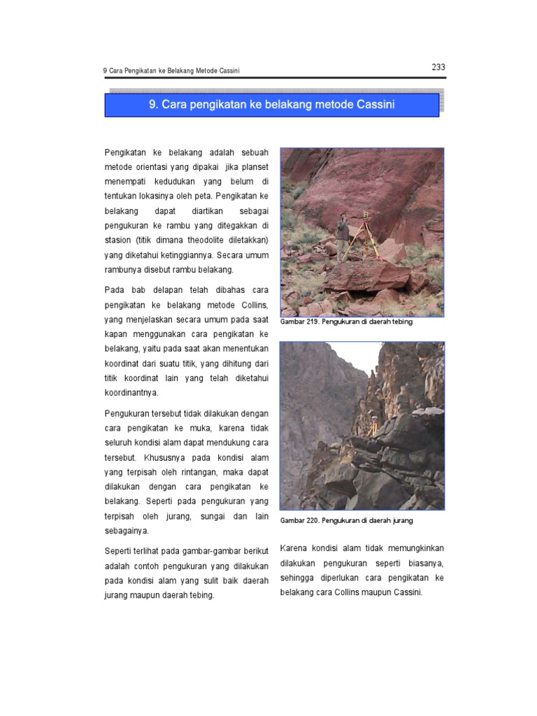 Bab - 9 Metode Cassini | PDF