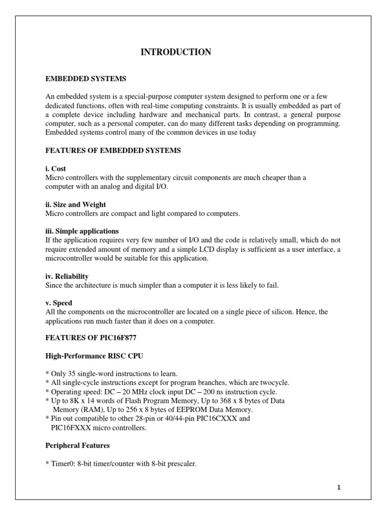 Embedded System Lab Manual | PDF | Embedded System | Microcontroller