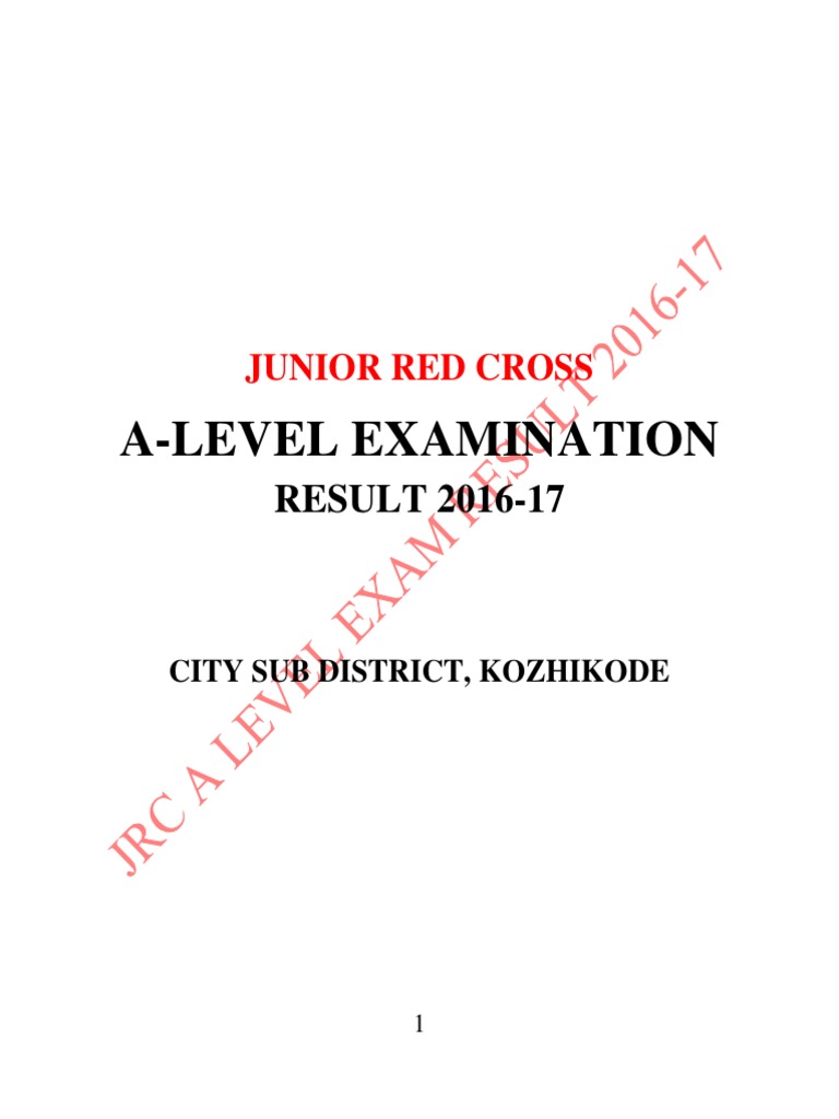A Level Result 2016-17 1 | PDF