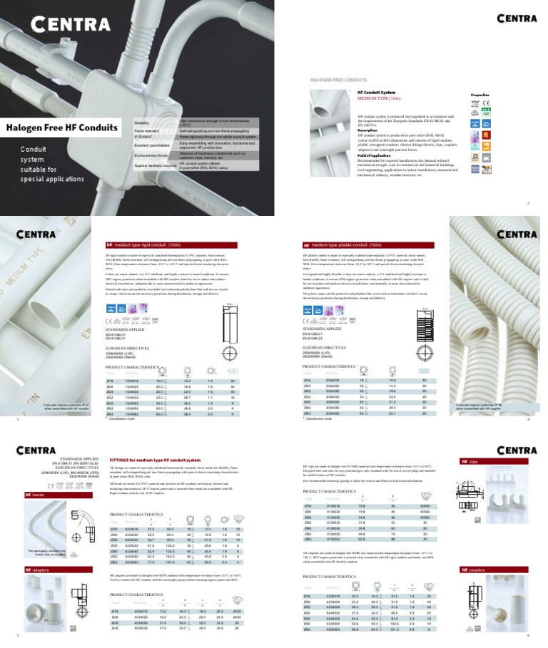 2016-09 - Centra - HF Brochure | PDF | Electrical Wiring | Industries