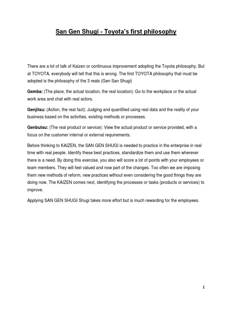 San Gen Shugi | PDF | Business | Self-Improvement