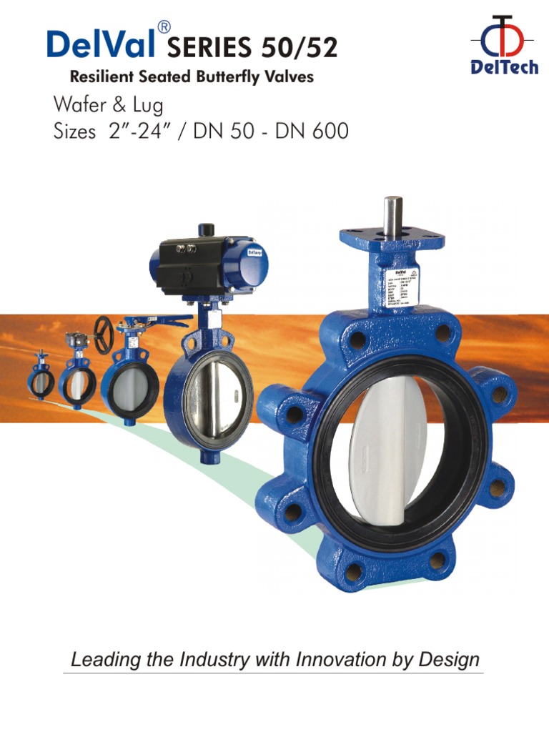 Series 50 52 Delval Butterfly Valves | PDF | Valve | Screw