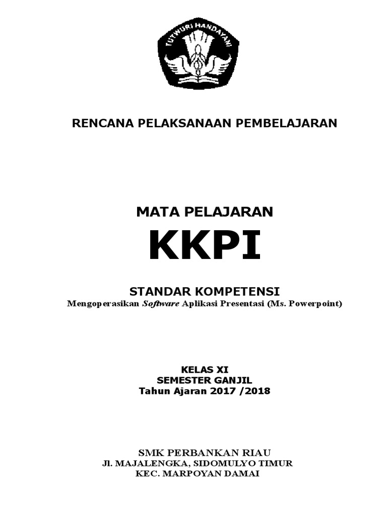 Rpp-Kkpi - Power Point - Kelas Xi KTSP | PDF