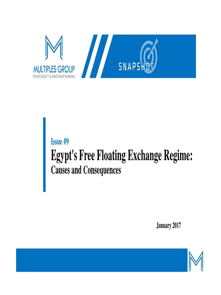 Egypt's Free Floating Exchange Regime | PDF | Fixed Exchange Rate ...