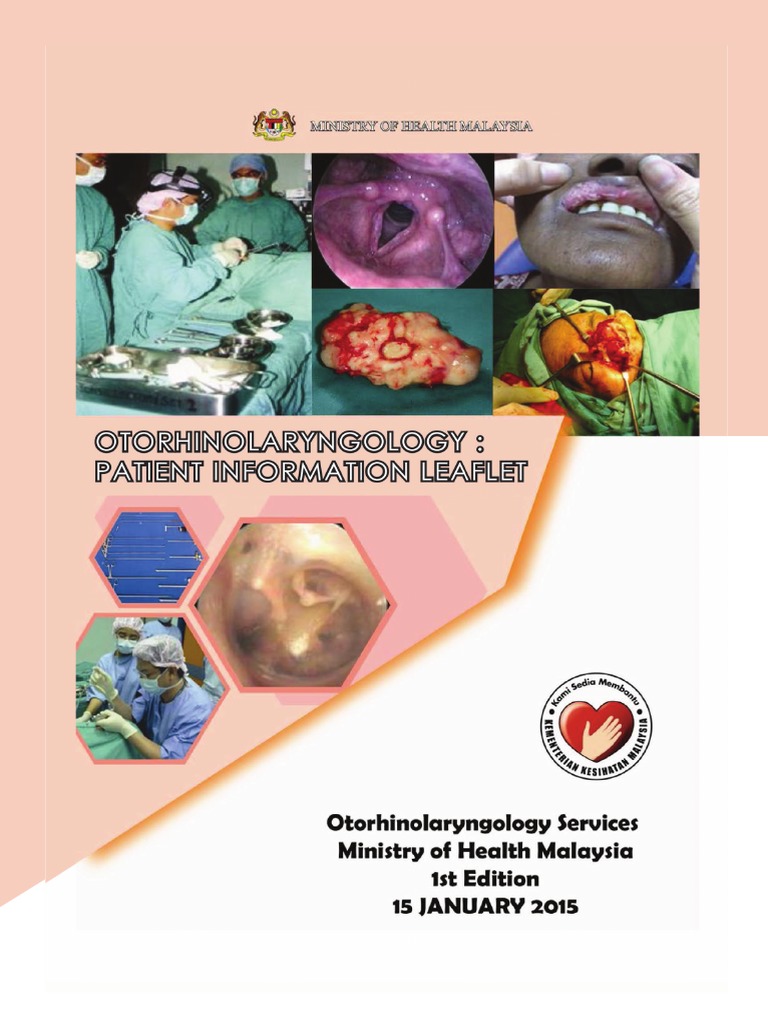 KKM Otorhinolaryngology Patient Information Leaflet | PDF | Surgery ...