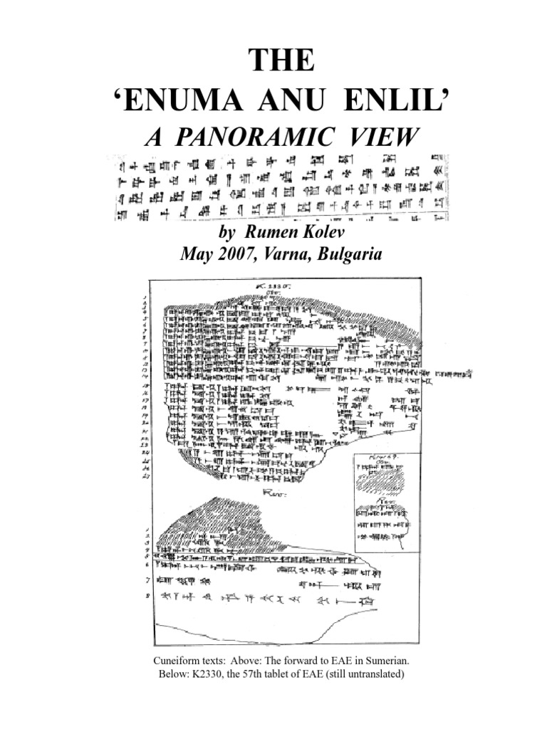 Enuma Anu Enlil | PDF | Ancient Near East | Science