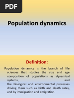 Population Dynamics | PDF | Population | Environmental Social Science