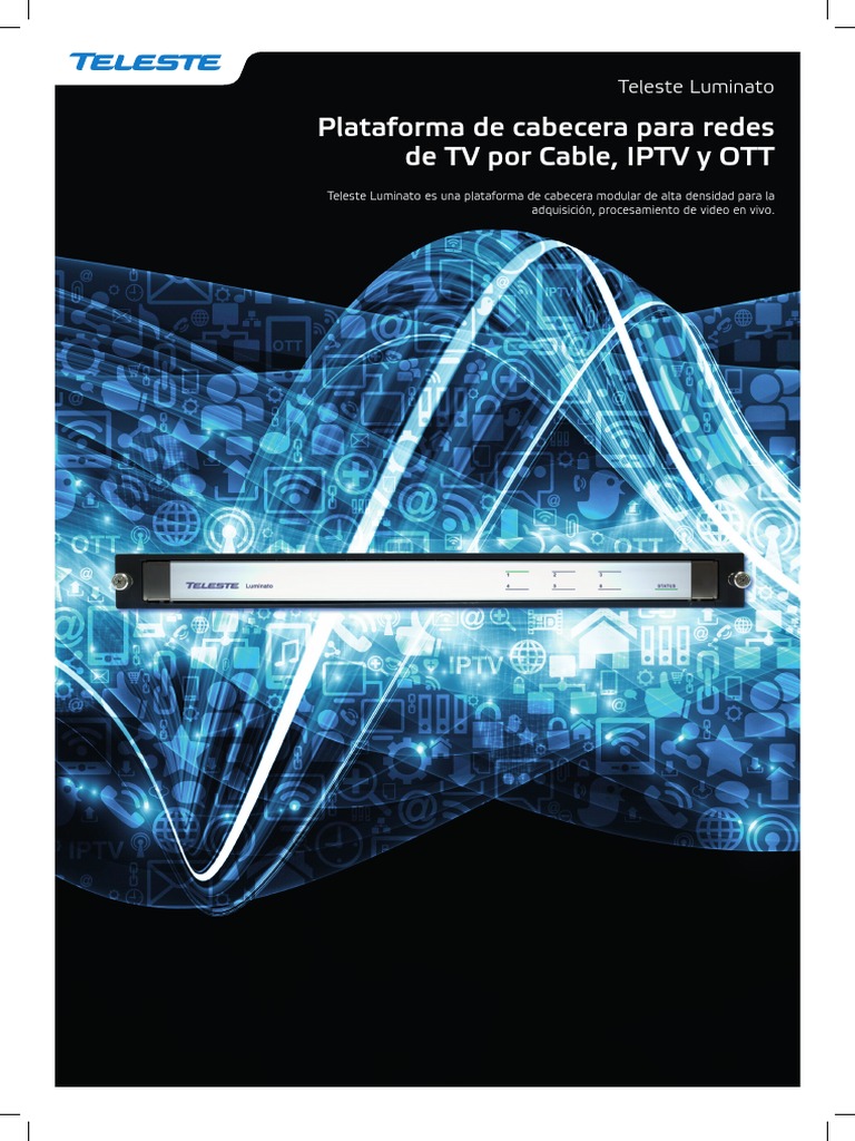 p2p Teleste Luminato 0813 Es | PDF | Iptv | Televisión
