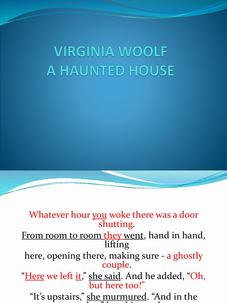 A Haunted House - Analysis | PDF