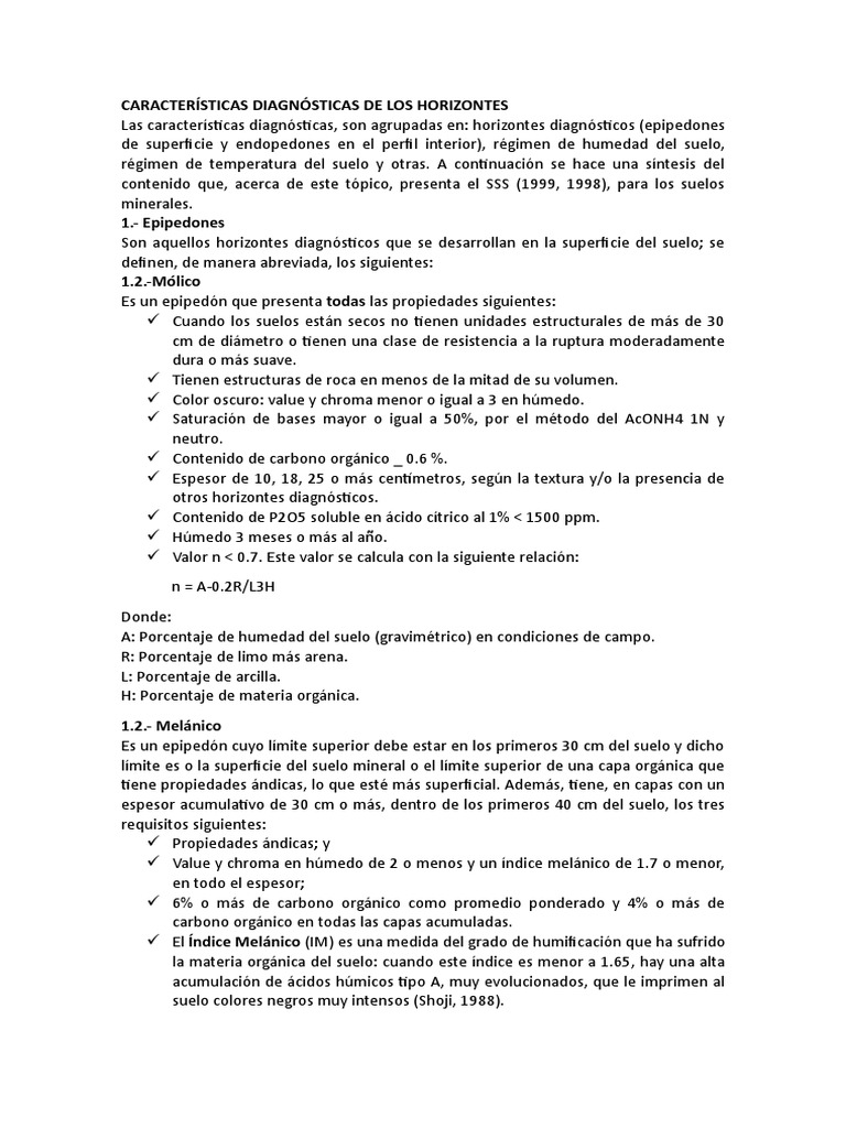 Epipedon y Endopedon | Arcilla | Suelo