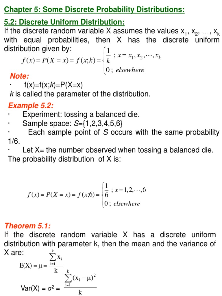 Chapter 5: Some Discrete Probability Distributions: 5.2: Discrete ...