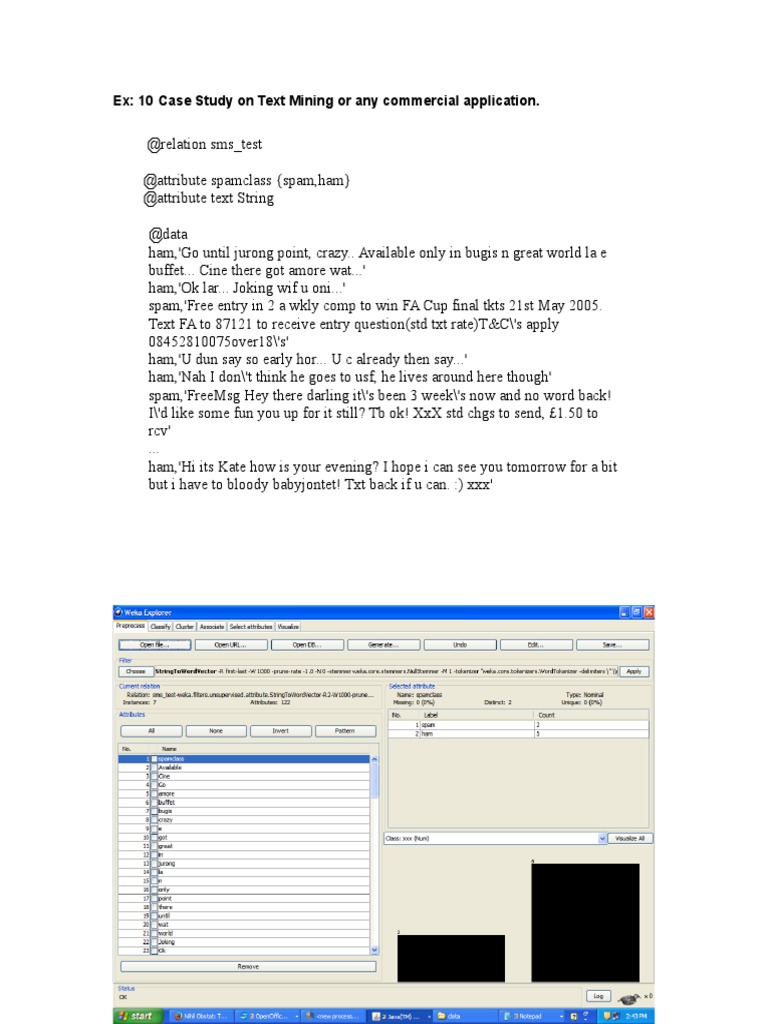 Ex: 10 Case Study On Text Mining or Any Commercial Application | PDF | Cyberspace | Computing ...