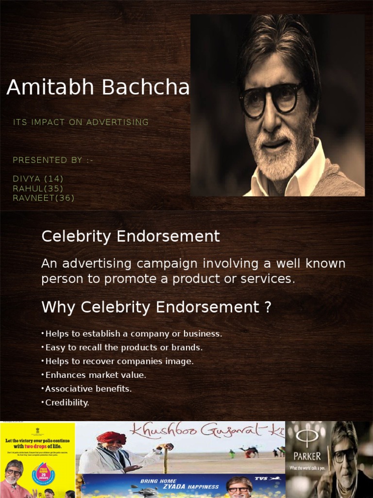 Advertising Management-Amitabh Bachchan and Its Impact On Advertising ...