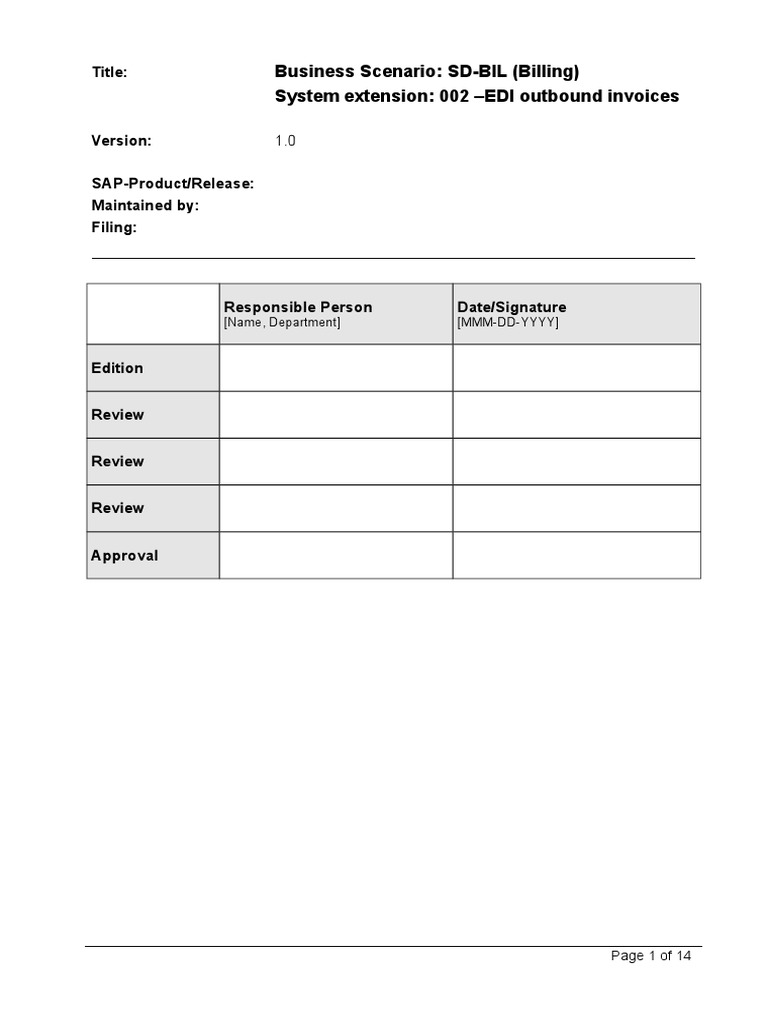 IDOC Spec | PDF | Electronic Data Interchange | Interface (Computing)