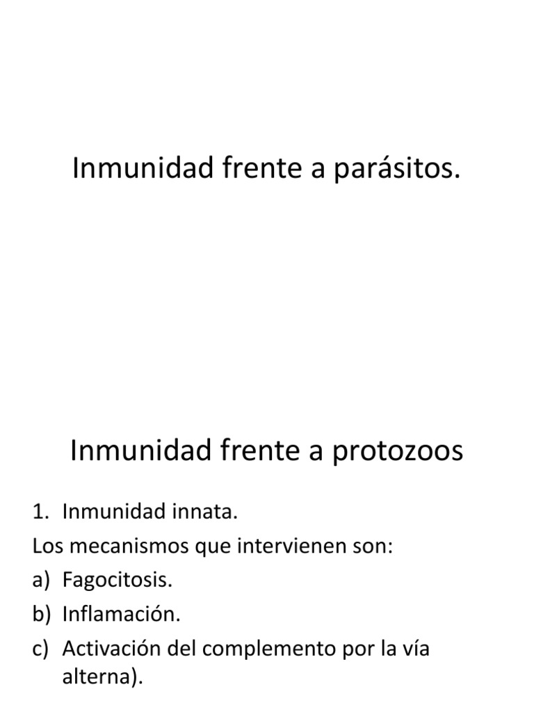 14-Inmunidad Frente A Parásitos | PDF | Sistema inmune | Citocina