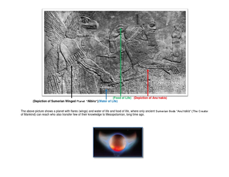 Depiction of Sumerian Winged Planet "Nibiru" | PDF