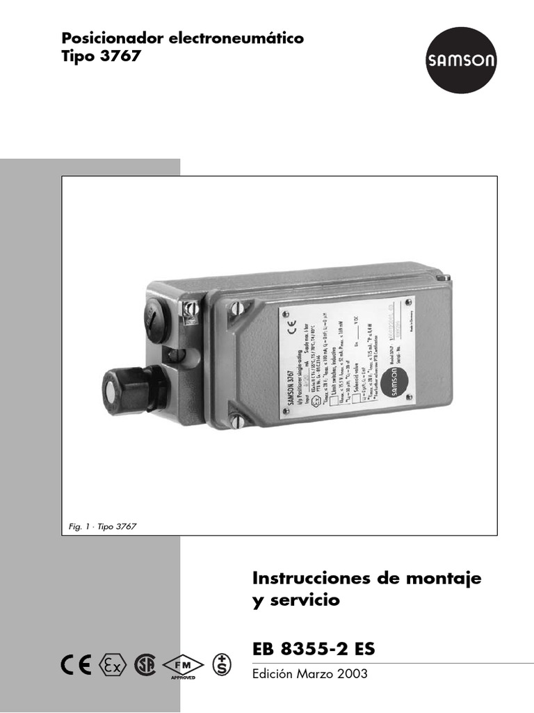 Manual Samson Posicionador PDF | PDF | Tornillo | Neumática
