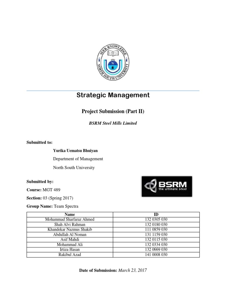 BSRM Corporate Business Strategies Recommendations | PDF | Supply Chain | Strategic Management