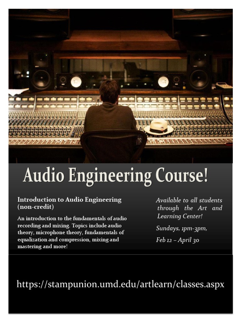 (Phone) : Introduction To Audio Engineering (Non-Credit) | PDF