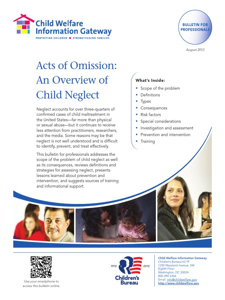 Acts of Omission: An Overview of Child Neglect: August 2012 | PDF ...