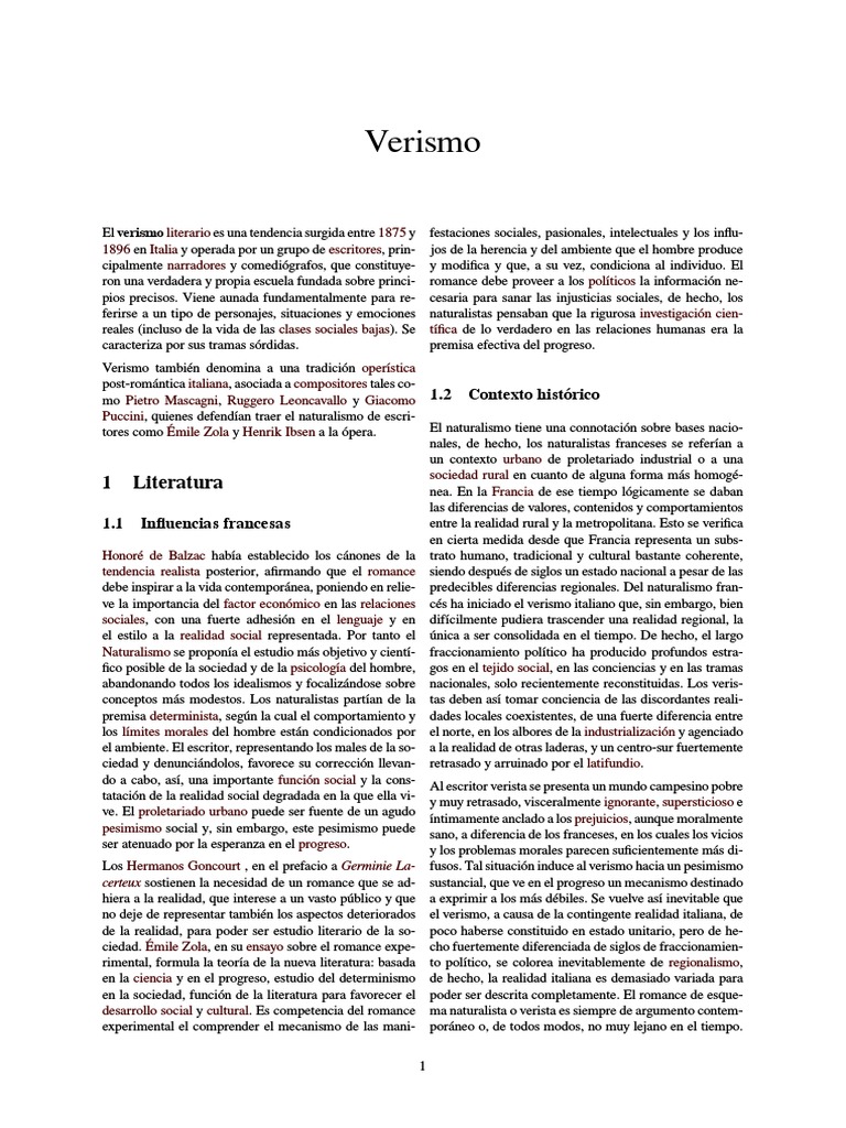 Verismo PDF | PDF | Entretenimiento (general)