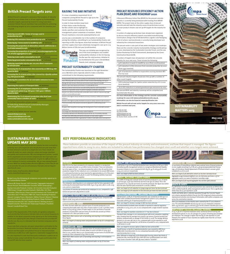 British Precast 2012 | PDF | Air Pollution | Sustainability