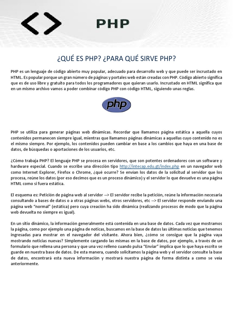 ¿Qué Es Php? ¿Para Qué Sirve Php? | Servidor web | Php