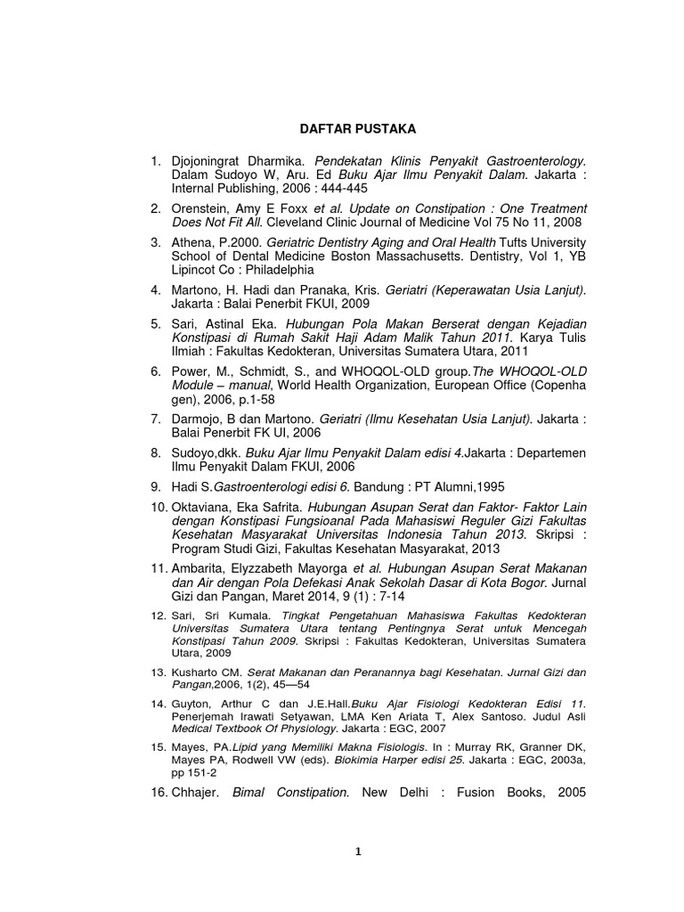 Daftar Pustaka | PDF | Kesehatan Holistik