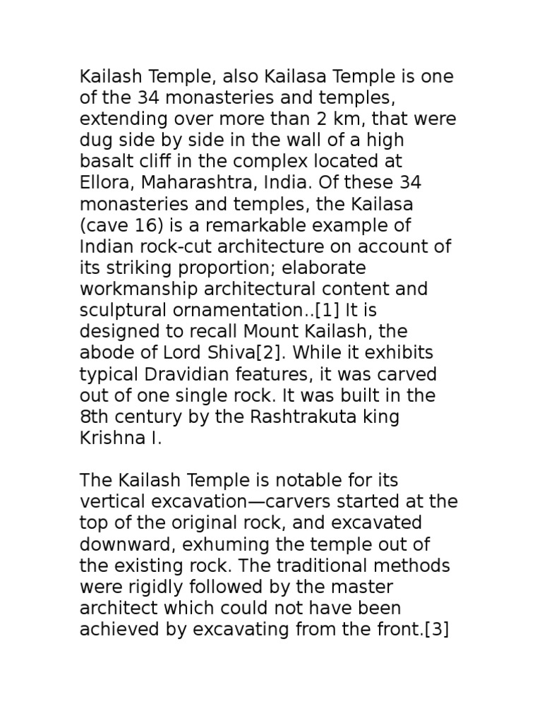 The Architectural and Sculptural Marvel of the Kailasa Temple: An ...