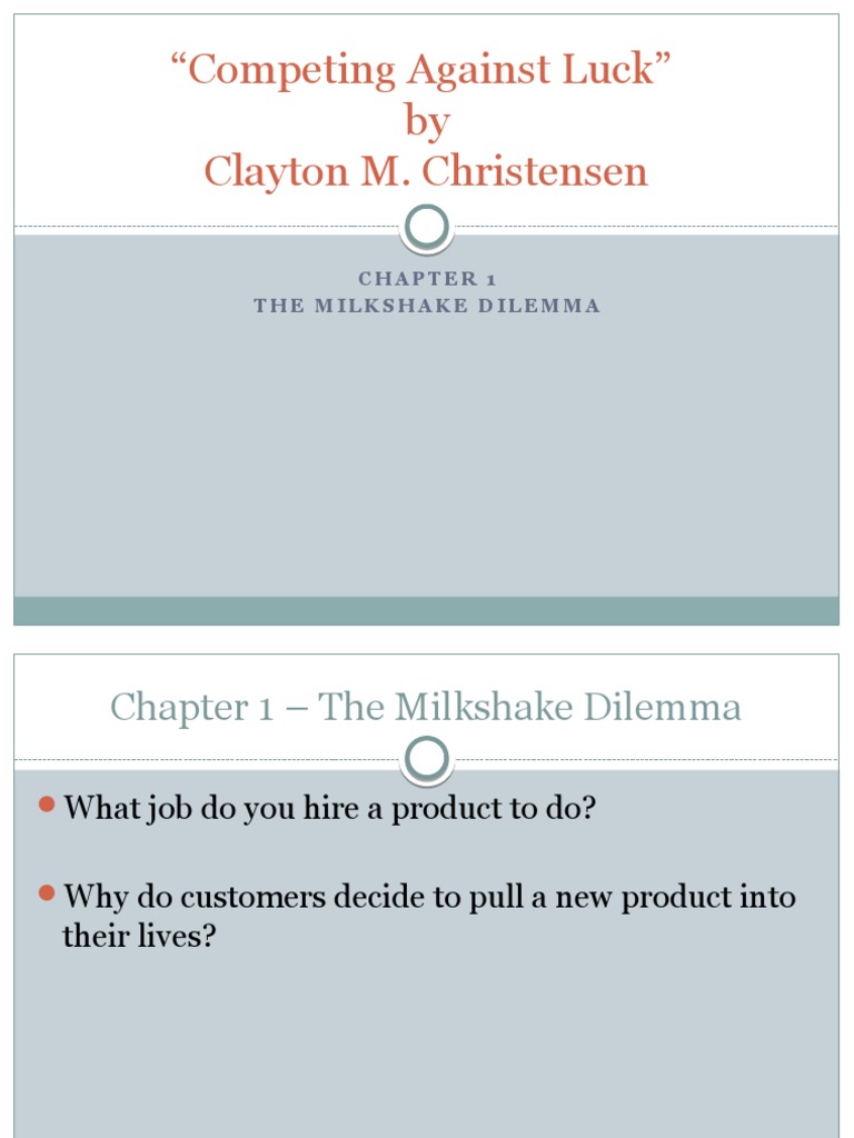 Competing Against Luck | PDF